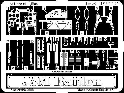Eduard FE117 J2M Raiden Hasegawa