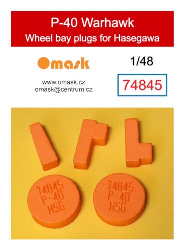 Omask 74845 P-40 Warhawk Wheel Bay Plugs (For Hasegawa)