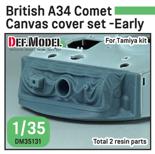 DEF Model DM35131 WWII British A34 Comet Canvas cover set- Early