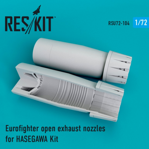 RES/KIT U72-0106 Eurofighter open exhaust nozzles for HASEGAWA Kit
