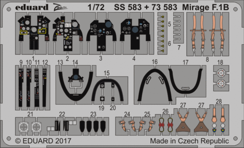 Eduard SS583 Mirage F.1B Special Hobby