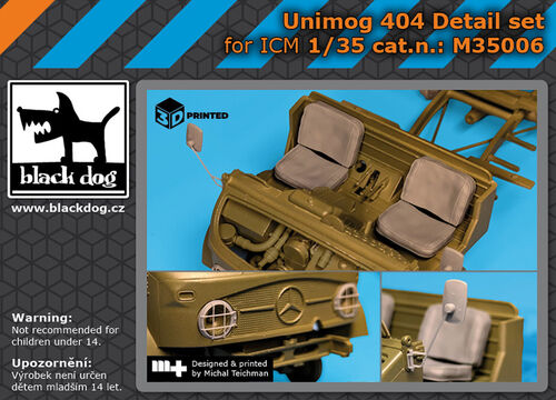 Black Dog M35006 Unimog 404 Detail Set (For ICM)