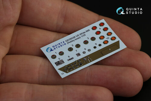 Quinta Studio QD35038 US White 666 - 3D-Printed & Coloured Interior (for Hobby Boss kits)