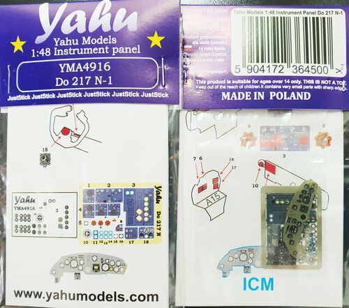 Yahu Models A4916 Do 217 N-1 (For ICM)