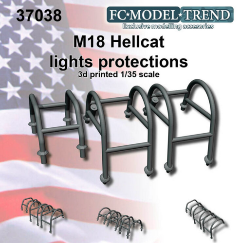 FC ModelTrend 37038 M18 Hellcat, lights protectors