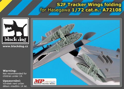 Black Dog A72108 S2F Tracker wings folding for Hasegawa