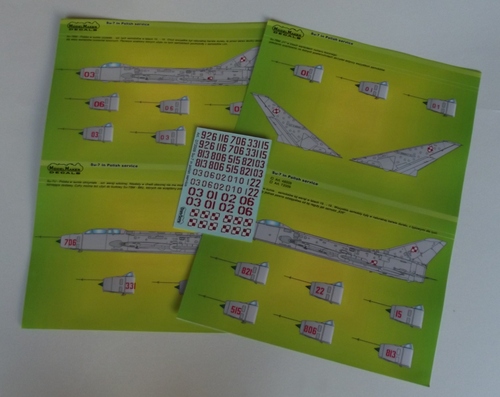 Model Maker Decals D72009 Su7 in Polish service