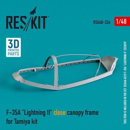 RES/KIT U48-0326 F-35A "Lightning II" Close Canopy Frame For Tamiya Kit