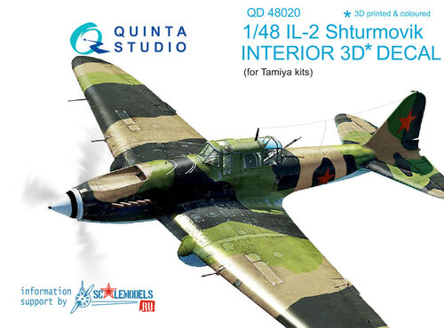 Quinta Studio QD48020 IL-2 3D-Printed & coloured Interior on decal paper