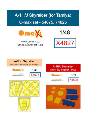 Omask X4827 Douglas A-1 H/J Skyraider - O-max Set (for Tamiya Kits)