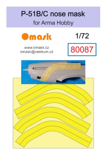 Omask 80087 P-51 B/C Nose Mask (For Arma Hobby)