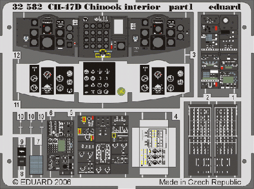 Eduard 32582 CH-47D Chinook interior 1/35 TRUMPETER
