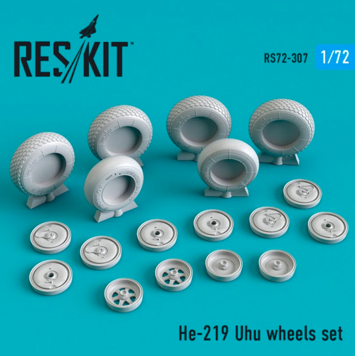 RES/KIT 72-0307 He-219 Uhu wheels set