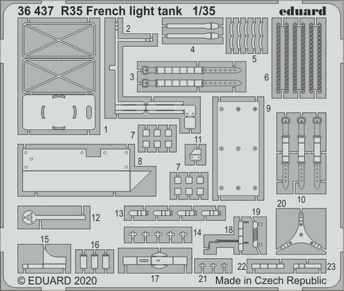 Eduard 36437 R35 French light tank TAMIYA
