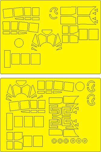 New Ware AM1341 Fiesler Fi-156 C Storch - EXPERT Kabuki Masks (for Tamiya Kits)