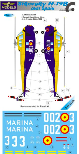 LF Models C48117 Sikorsky H-19B Spain