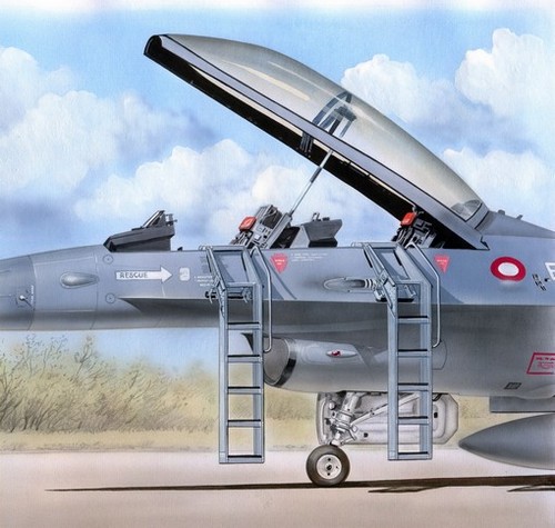 Plus Model AL4042 Ladders for F-16B/D