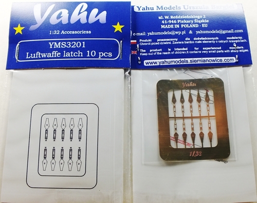 Yahu Models S3201 Luftwaffe latch 10 pcs - zapinki