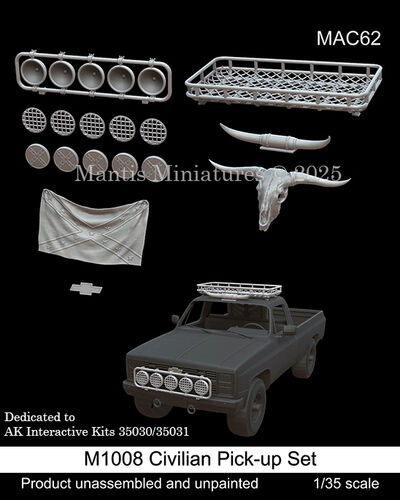 Mantis Miniatures MAC62 M1008 Civilian Pick-Up Set