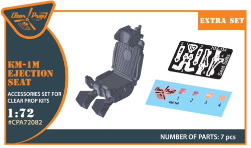 Clear Prop Models A72082 KM-1M Ejection Seat For CP Kits And Other