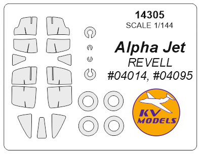 KV Models 14305 Alpha Jet (REVELL) + wheels masks