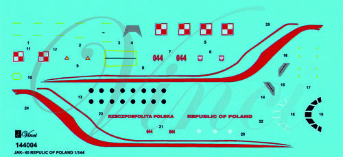 Vinci 144004 Jak-40 "Republic of Poland"