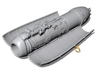 CMK K7443 Heinkel He-162A silnik BMW 003