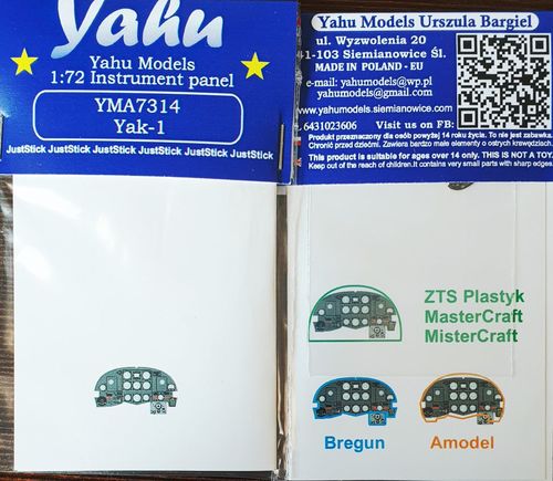 Yahu Models A7314 Yak-1 (Bregun)