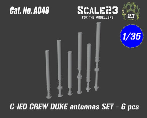 Scale23 35-A048 Anteny C-IED Crew Duke Jammer - Zestaw (6 szt.)