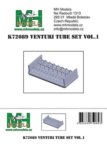 MH Models K72089 Venturi Tube Set Vol.I
