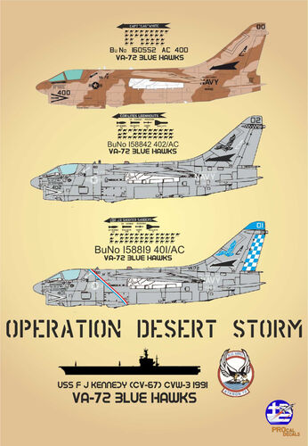 Procal Decals 48-103 LTV A-7 E Corsair - Operation Desert Storm Decals