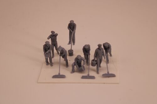 Peddinghaus-Decals 72F006 German Kriegsmarine Sailors cleaning the Deck (8 Figures)