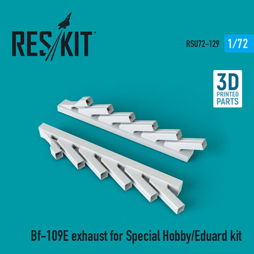 RES/KIT U72-0129 Bf-109E exhaust for Special Hobby/Eduard kit