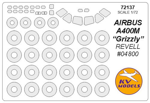 KV Models 72137 AIRBUS A400M “Grizzly” (REVELL) + wheels masks