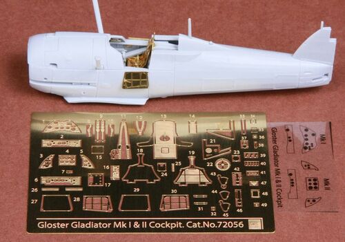 SBS Model 72056 Gloster Gladiator Mk.I/Mk.II cockpit set