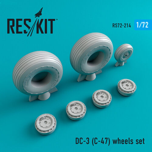 RES/KIT 72-0214 DC- 3 (C-47) wheels set