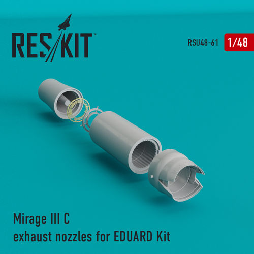 RES/KIT U48-0061 Mirage III C exhaust nozzles for EDUARD Kit
