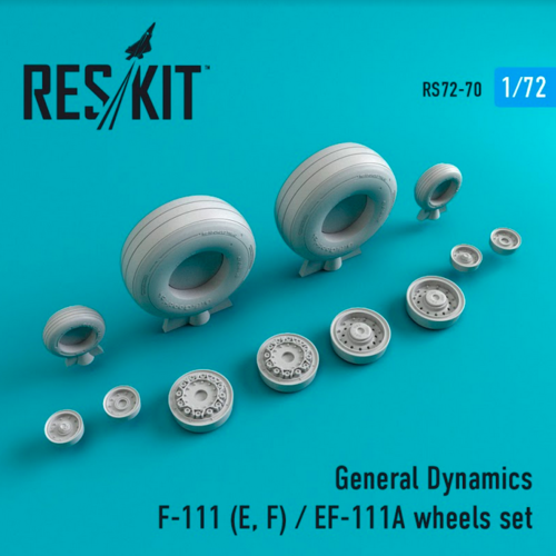 RES/KIT 72-0070 General Dynamics F-111 (E, F) / EF-111A wheels set