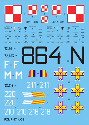 Techmod 48066 PZL-37 Łoś