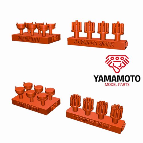 Yamamoto Model Parts TUN72 Zestaw 4 aparatów zapłonowych do 8 cylindrów