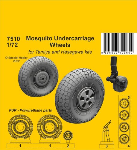 CMK K7510 Mosquito Undercarriage Wheels