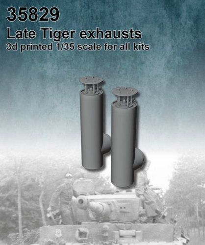 FC ModelTrend 35829 Tiger exhausts, late model