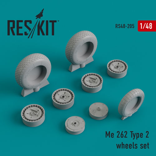 DISCONTINUED RES/KIT 48-0205 Me.262 Type 2 wheels set