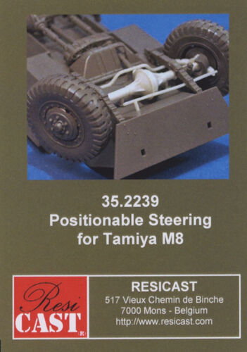 Resicast 352239 Workable Front Steering for M8 /M20 (for Tamiya kits)