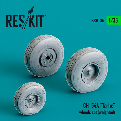 DISCONTINUED RES/KIT 35-0035 CH-54A "Tarhe" Wheels Set (Weighted)