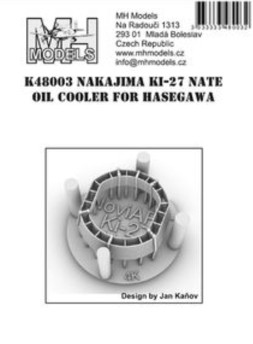 MH Models K48003 Nakajima Ki-27 Nate Oil cooler