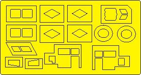 New Ware AM0942 F/A-18F Super Hornet SURFACE DETAILS kabuki masks for Meng
