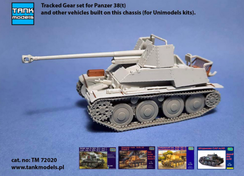 Tank Models Hobby Shop TM72020 Tracked gear set for Panzer 38 t Ausf. C