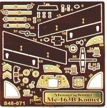 Part S48-071 Me-163B Komet Dragon/Revell