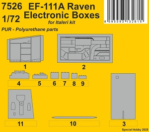 CMK K7526 EF-111 A Raven - Electronic Boxes (for Italieri Kits)